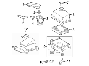 2015-2017 Toyota Camry PCV Valve Hose 12260-0V050 | OEM Parts Online