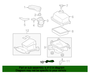 2012-2018 Toyota Air Cleaner Bracket 17771-0V020 | Toyota Parts Center