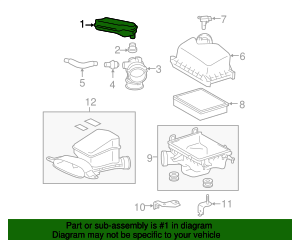 2012-2018 Toyota Engine Air Intake Resonator 17893-0V070 | Toyota Parts ...