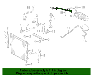 1635013582 - Hose 2000-2005 Mercedes-Benz | AutoNationParts.com