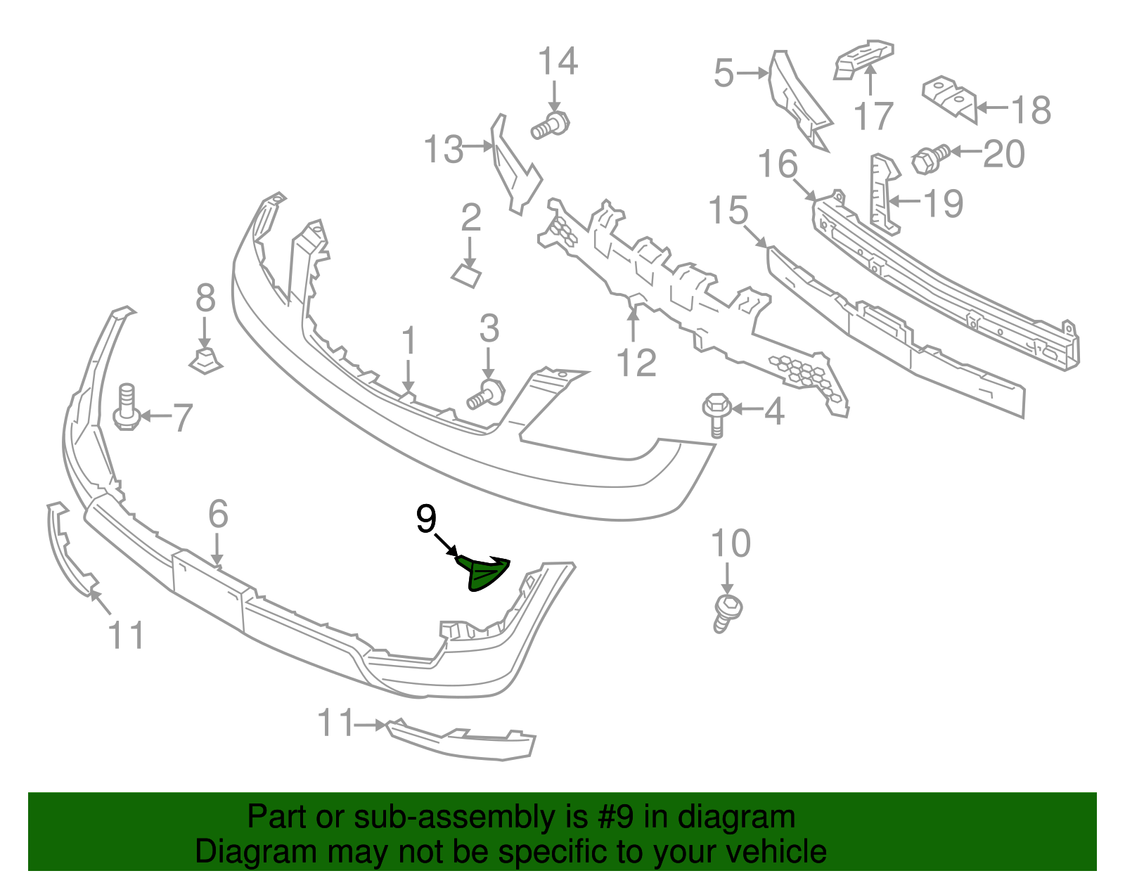 86516-2J000 - Side Bracket 2009 Kia Borrego | Kia.Parts Store