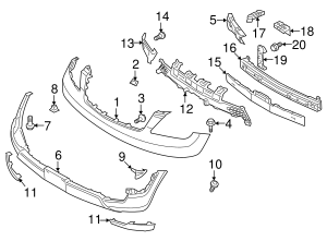 86556-2J000 - Side Support 2009 Kia Borrego | Kia.Parts Store