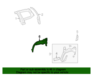 61607-0C011 - Inner Wheelhouse - 2008-2022 Toyota Sequoia | OEM Genuine ...