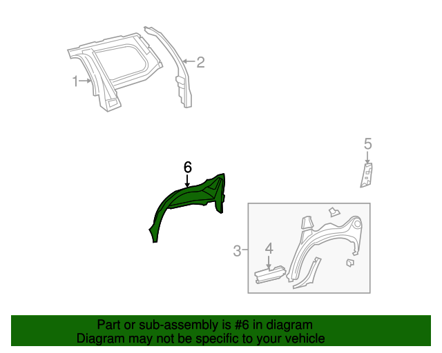 61607-0C011 - Inner Wheelhouse - 2008-2022 Toyota Sequoia | OEM Genuine ...