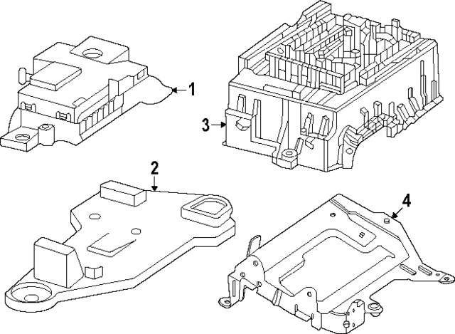 296-545-41-00 - Fuse Box Bracket 2023-2024 Mercedes-Benz | Mercedes ...