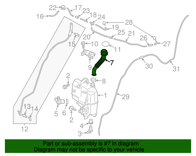 2013-2019 Mazda CX-5 OEM NEW 2013-2019 Mazda 6 CX5 Washer Fluid ...