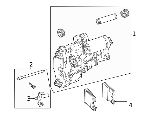 2023-2025 Chevrolet Corvette Parking Brake Actuator 13553894 GM ...