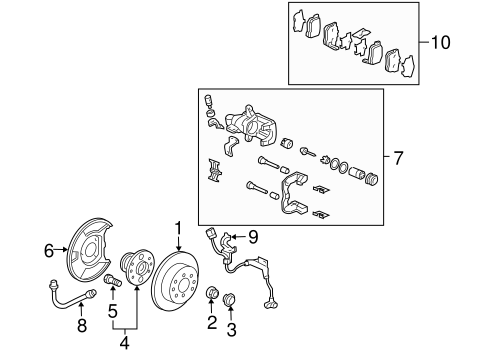 2002 honda civic rear brakes store