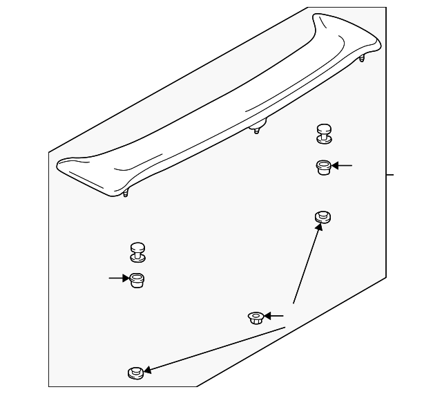 2000-2001 Nissan Sentra Spoiler 96030-5M005 | Nissan Parts Central