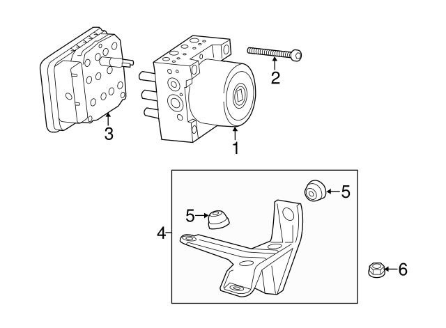 2016-2017 Cadillac Electronic Brake Control Module Assembly 84664090 ...