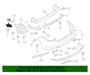 2017-2023 Porsche Panamera Bumper Guide 971-807-253-B | Sunset Porsche ...
