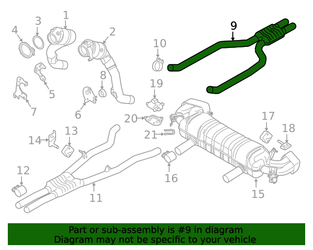 Genuine BMW 18-30-8-663-574 | Front Pipe | FREE Shipping on Most Orders ...