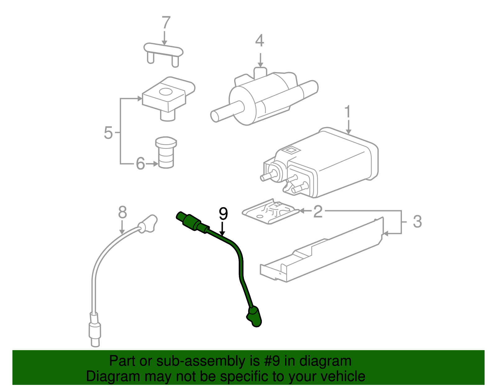 2008-2016 GM Heated Oxygen Sensor 12609457 | OEM Parts Online