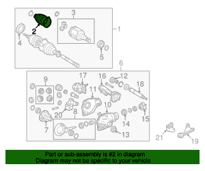 2007-2021 Toyota Boot Kit 04437-0C020 | OEM Parts Online