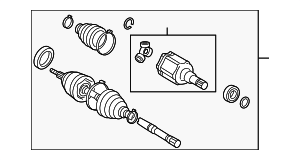 2007-2022 Toyota CV Axle (Left, Right, Front) 43430-0C040 | OEM Parts ...