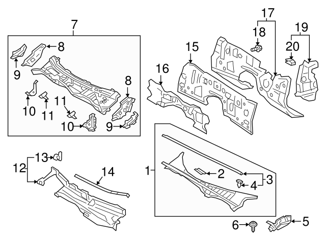 53383-11010 - Seal To Cowl - 2018-2023 Lexus | DiscMonster