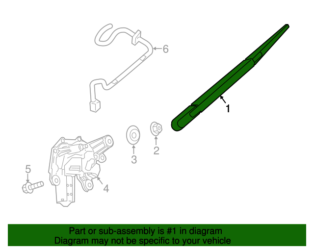 2013-2020 Infiniti Wiper Arm Assembly 28780-3JA0A | INFINITI Parts ...