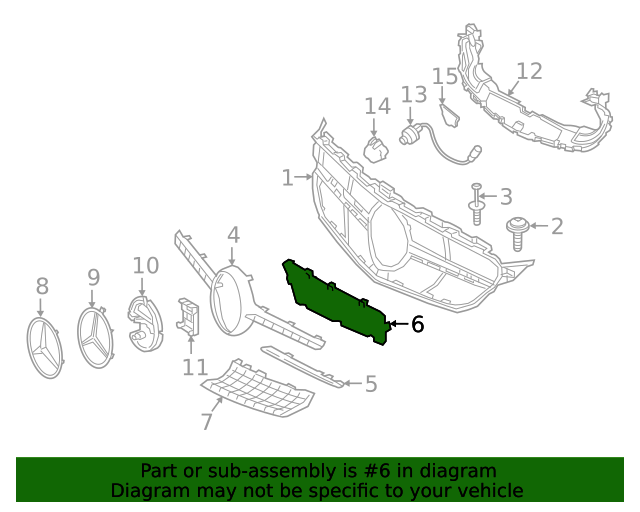 205-888-20-60 - Insert 2017-2023 Mercedes-Benz | Mercedes-Benz USA Parts