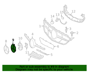 Genuine OEM Emblem Base | 205-880-64-06 | Fits Select 2019-2023 ...