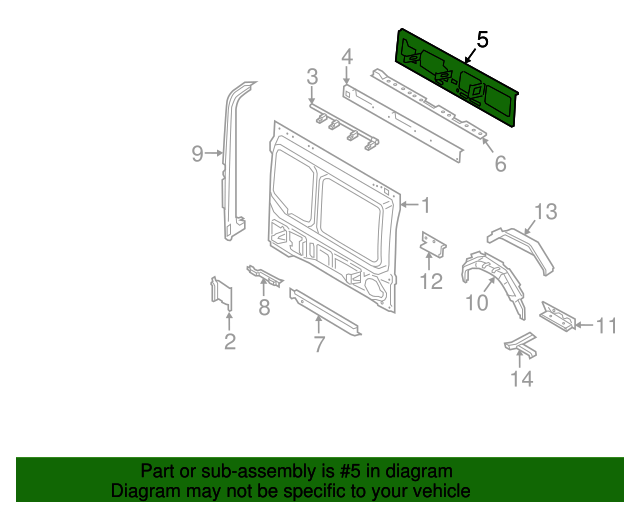 2015-2023 Ford Roof Rail BK3Z-6151212-E | Blue Springs Ford Parts