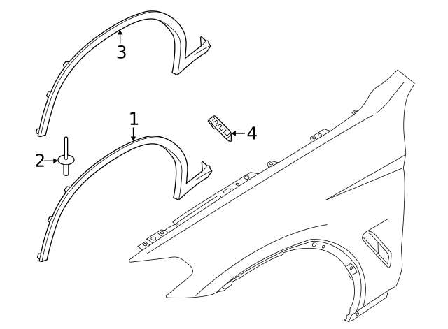 Genuine BMW 51-77-8-090-011 | Wheel Flare | FREE Shipping on Most ...