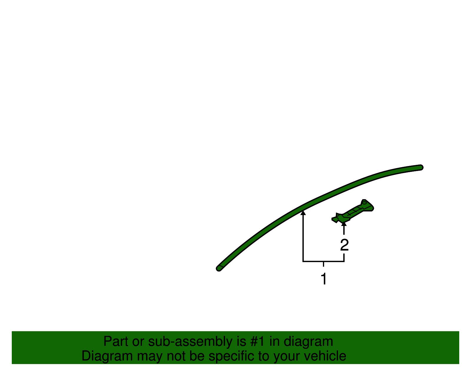 7400A094 - Drip Molding 2008-2017 Mitsubishi Lancer | Mitsubishi Direct ...