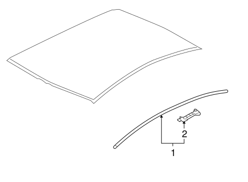 Exterior Trim - Roof for 2010 Mitsubishi Lancer | Mitsubishi Parts ...