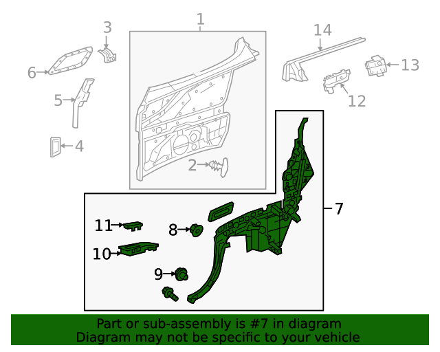 238-690-20-02-64-5F24 - Lower Quarter Trim 2018-2023 Mercedes-Benz ...