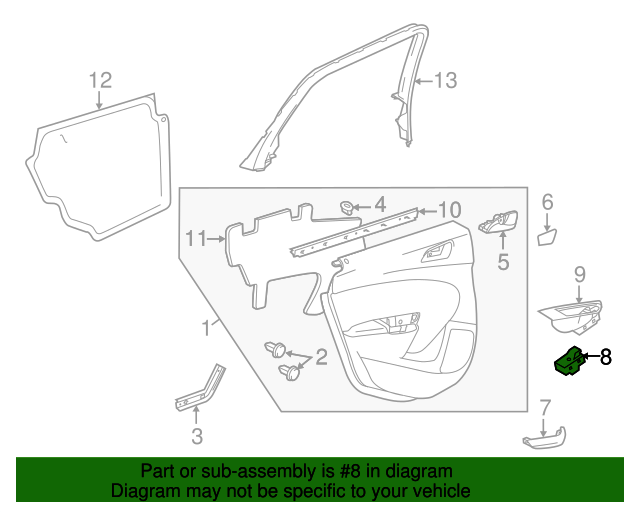 2011-2017 GM Window Switch 20987819 | GMPartsDirect.com