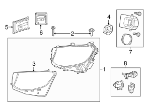 2016-2021 Mercedes-Benz Composite Headlamp - Right - LED 2539061401 ...