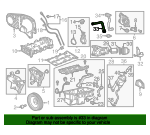 2014-2015 Chevrolet Cruze Engine Oil Cooler Coolant Inlet Hose 55488382 ...