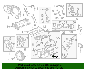2014-2015 Chevrolet Cruze Oil Pan Drain Plug 55588255 GM ...