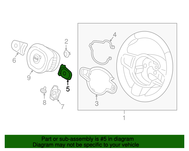 2016-2021 Volvo Cruise Control Switch 32266342 | TascaParts.com