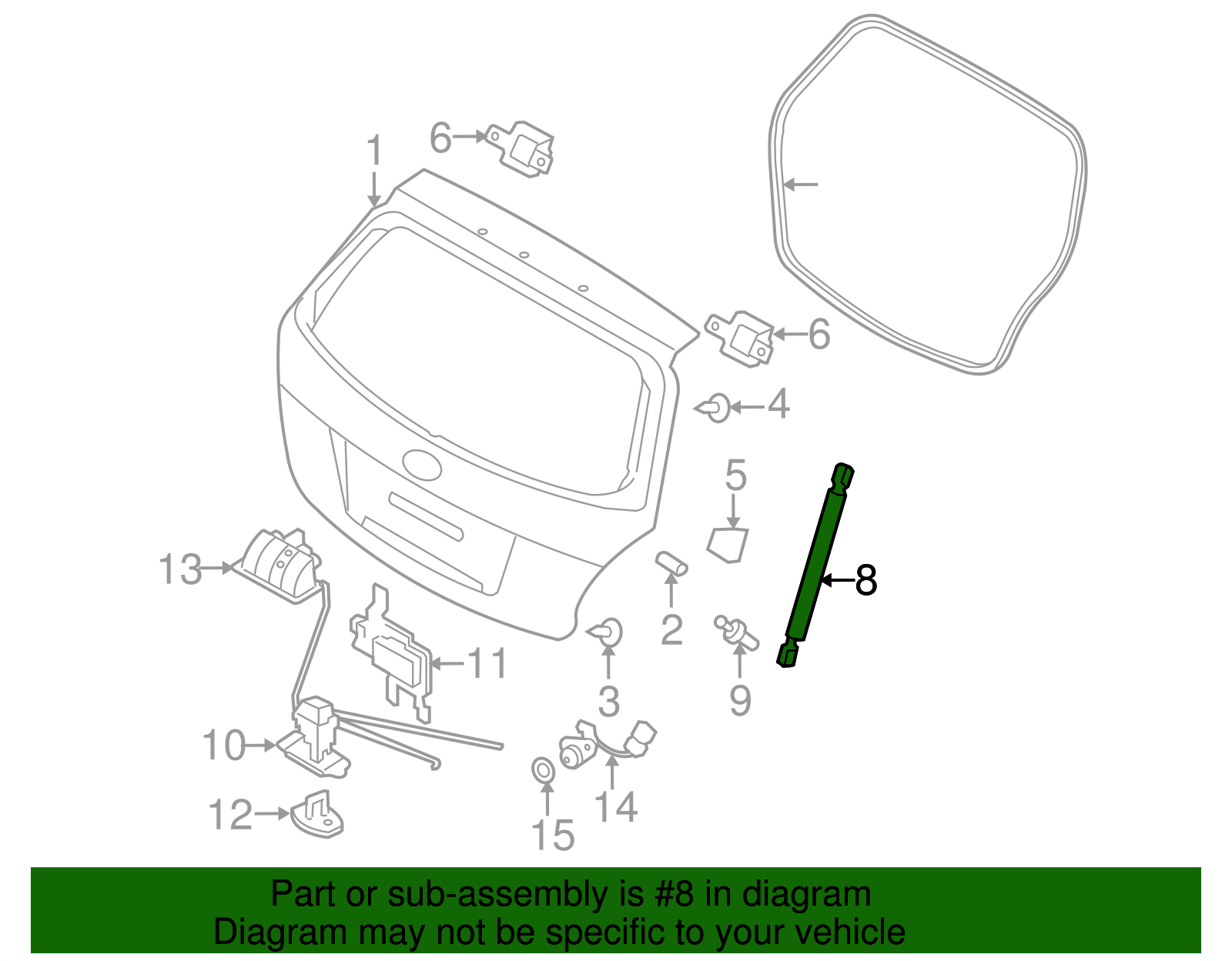 81770-1G000 - Lift Cylinder 2006-2011 Kia | Kia.Parts Store