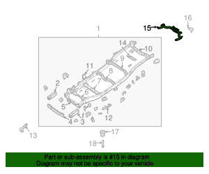 51170-7S000 - Trailer Hitch 2004-2007 Nissan | Nissan Parts ...