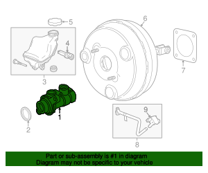 2015-2020 GM Brake Master Cylinder Kit with Seals and Nuts 84749956 GM ...
