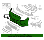 2015-2018 Mercedes-Benz Bumper Cover 205-880-01-40-64-9999 | MB OEM Parts