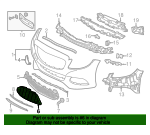 205-885-07-23 - Outer Grille 2015-2018 Mercedes-Benz | Mercedes-Benz ...