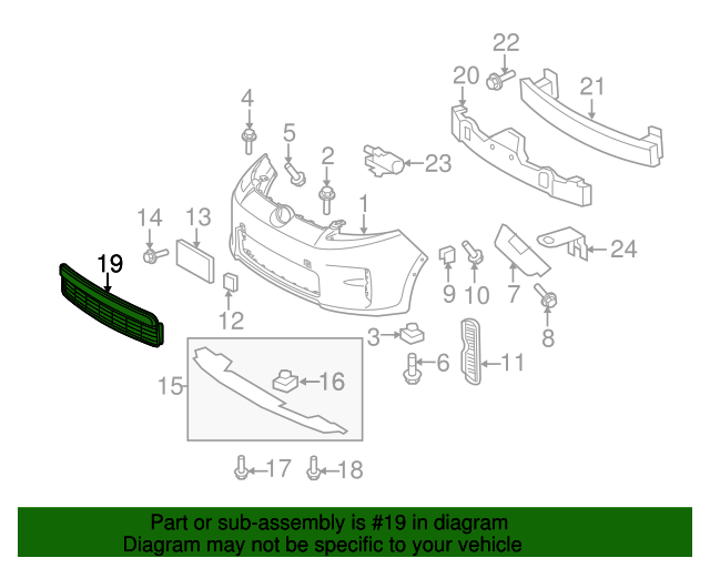 Toyota OEM Grille Radiator Lw Part# 53112-12260 | OEM Vehicle Parts
