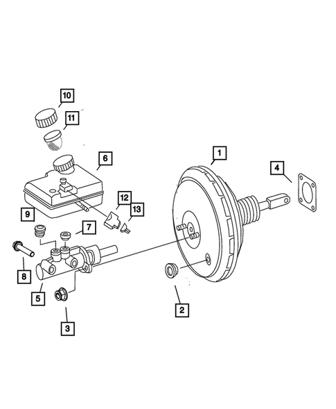 Power Brake Booster for 2008 Dodge Sprinter 2500 | Mopar eStore