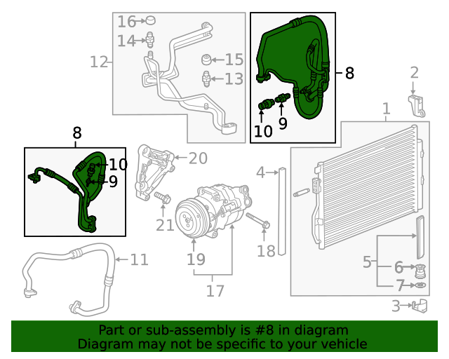 2013-2020 Chevrolet Sonic OEM NEW 13-20 GM Chevrolet Sonic Air ...