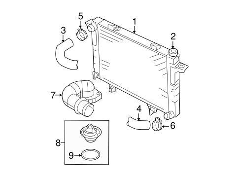 Radiator & Components for 2008 Dodge Ram 3500 | Mopar Parts Canada
