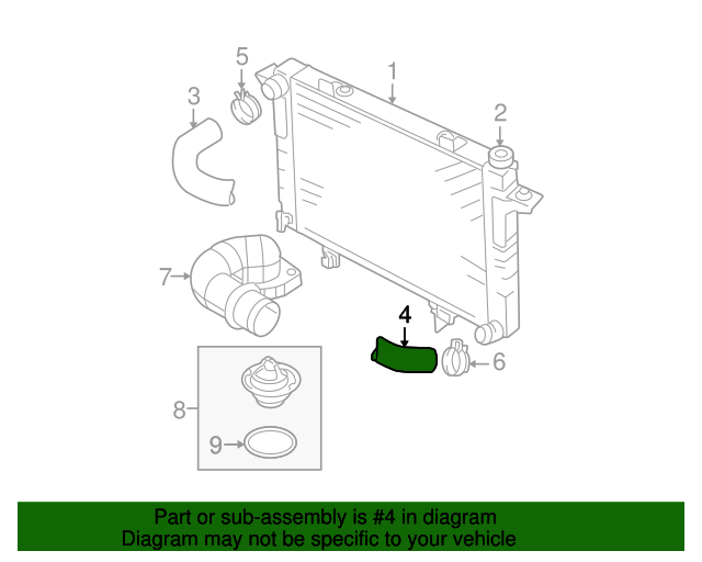 2003-2010 Dodge Hose 55056945AE | TascaParts.com