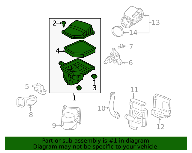 2016-2021 Volvo Air Cleaner Assembly 31474862 | TascaParts.com