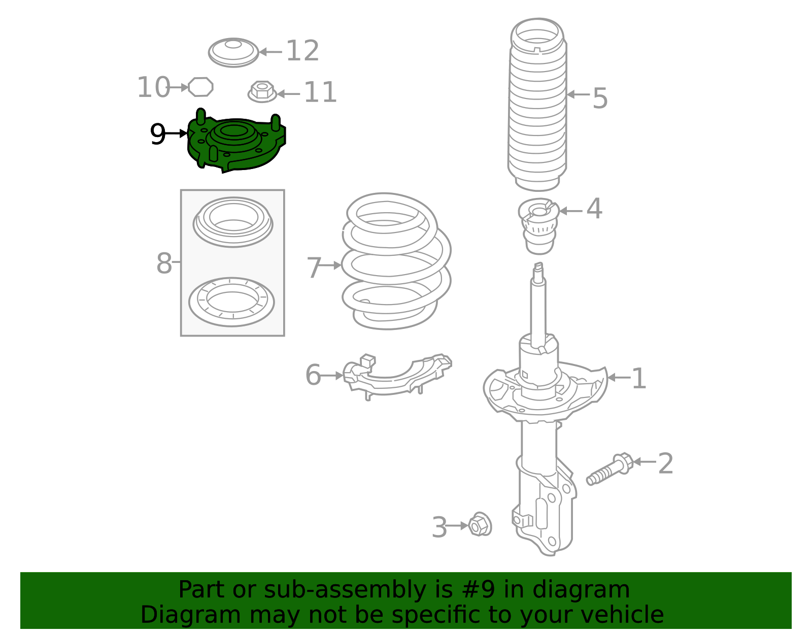 2021-2024 Hyundai Elantra Strut Mount 54610-BU000 | OEM Parts Online