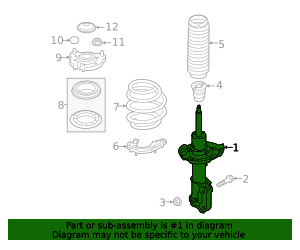 Genuine Strut for 2021-2023 Hyundai Elantra | Part# 54651-AB710 ...