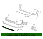 2020-2022 Chevrolet Chrome Front Center Lower Bumper Cover 84603322 ...