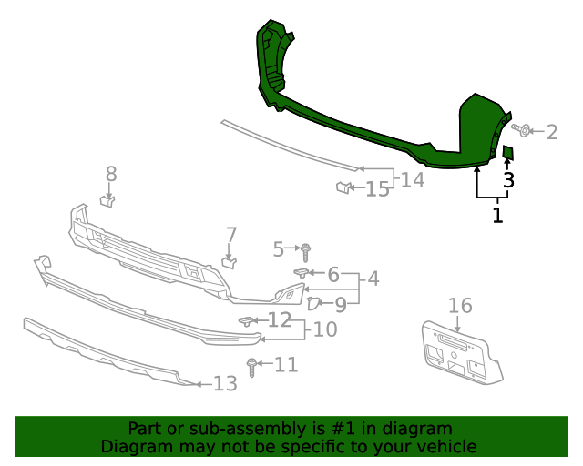 84678988 - Front Upper Bumper Cover 2020-2023 Chevrolet | Group 1 Auto ...