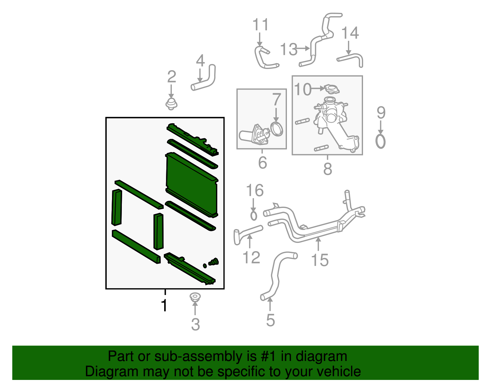 16400-31440 - Radiator Assembly 2006-2015 Lexus | Longo Lexus Parts