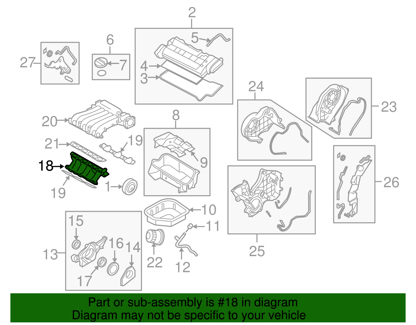 2006-2010 Kia | Intake Manifold | 28310-3E000 | Kia Auto Parts